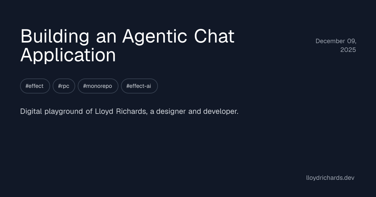 Building an Agentic Chat Application | lloydrichards.dev